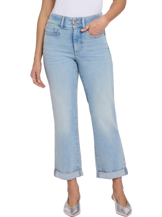 NYDJ Bailey High-Waist Crop Straight-Leg Jeans